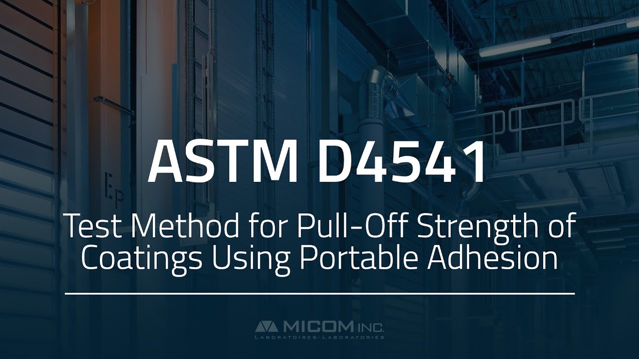ASTM D4541 - Micom Laboratories