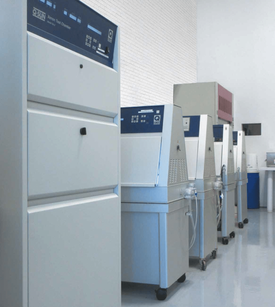 SAE J2527 accelerated UV exposure resistance test offered at Micom